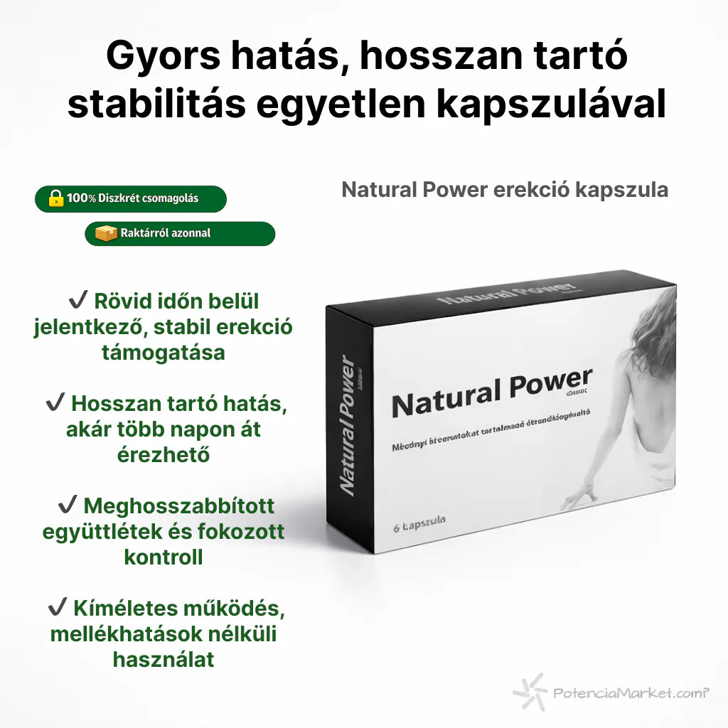 Natural Power For Men potencianövelő kapszula | Potenciamark
